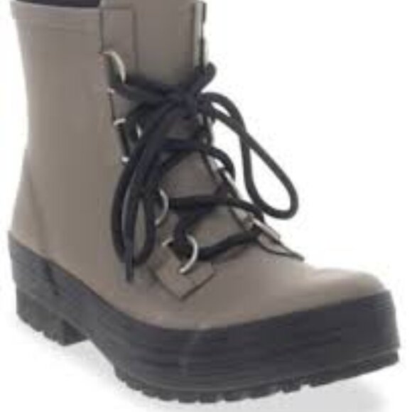 chooka | Shoes | Chooka Ava Laceup Waterproof Rain Boot Dark Taupe ...